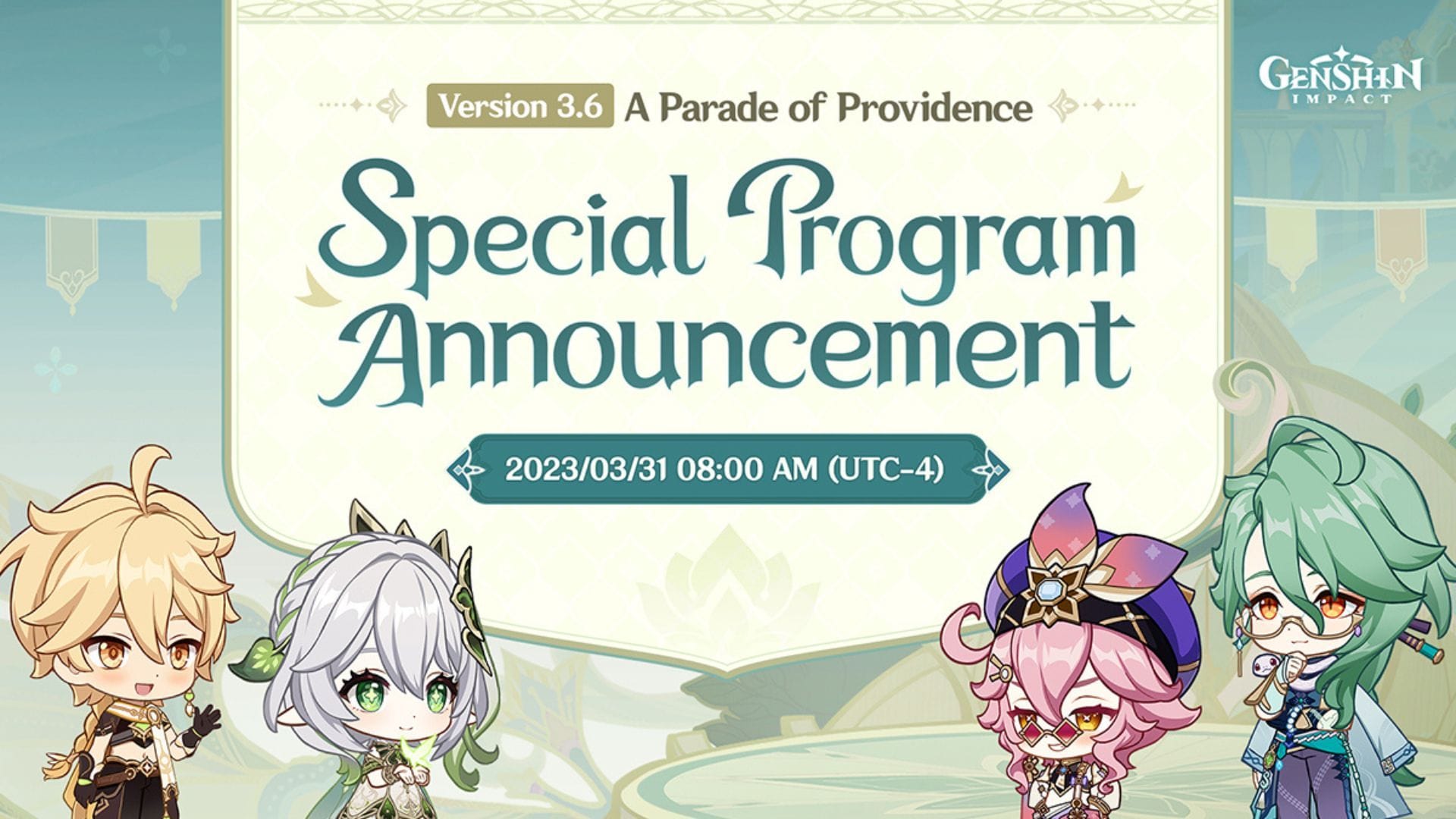 Genshin Impact 3.6 official banner announcement date and time details