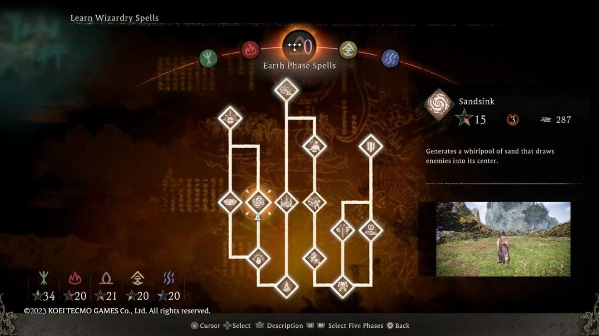 All Earth Phase Spells in Wo Long: Fallen Dynasty