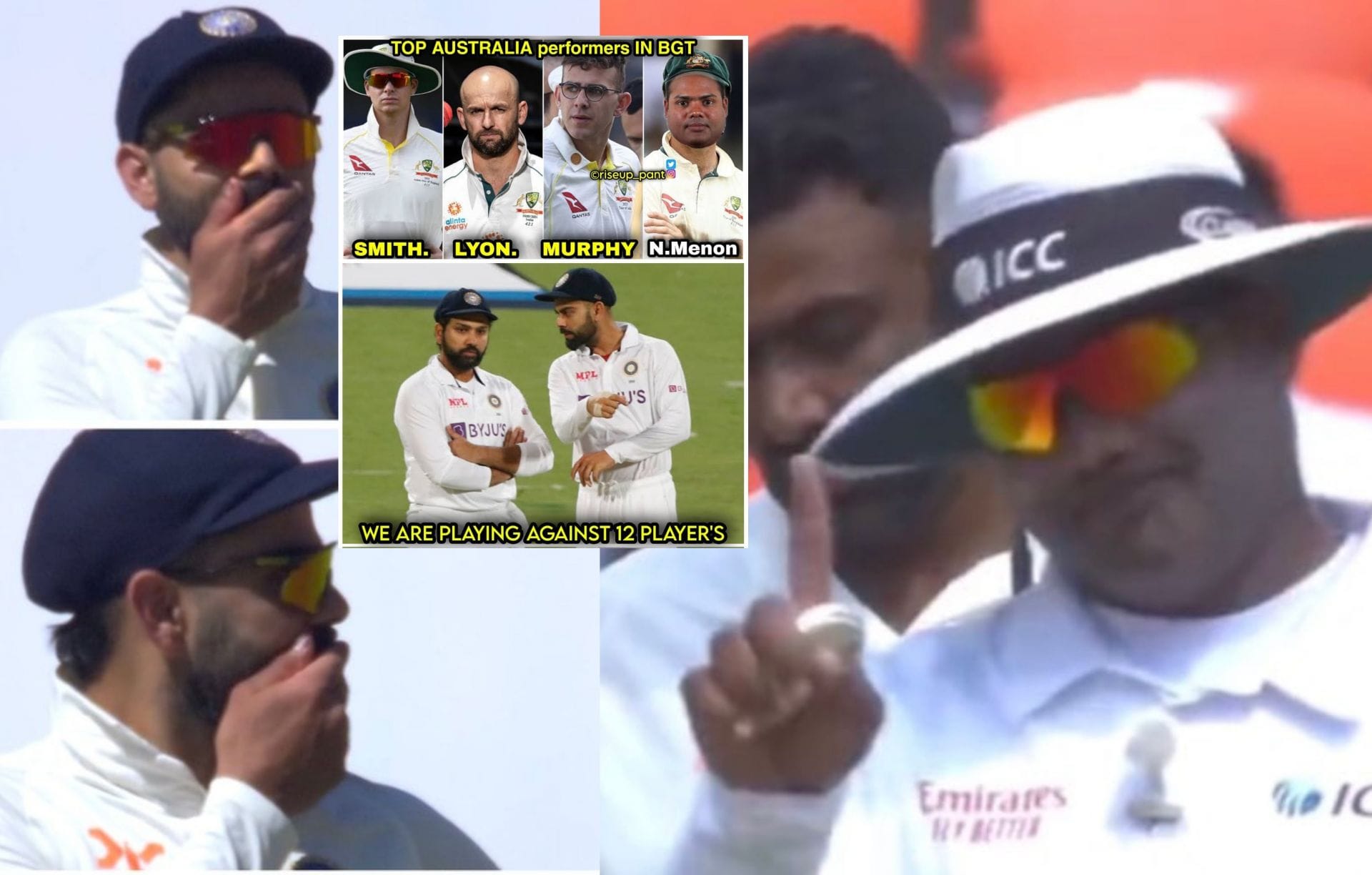 IND vs AUS: Top funny memes after Virat Kohli trolls Nitin Menon with a funny comment on Day 5 ...
