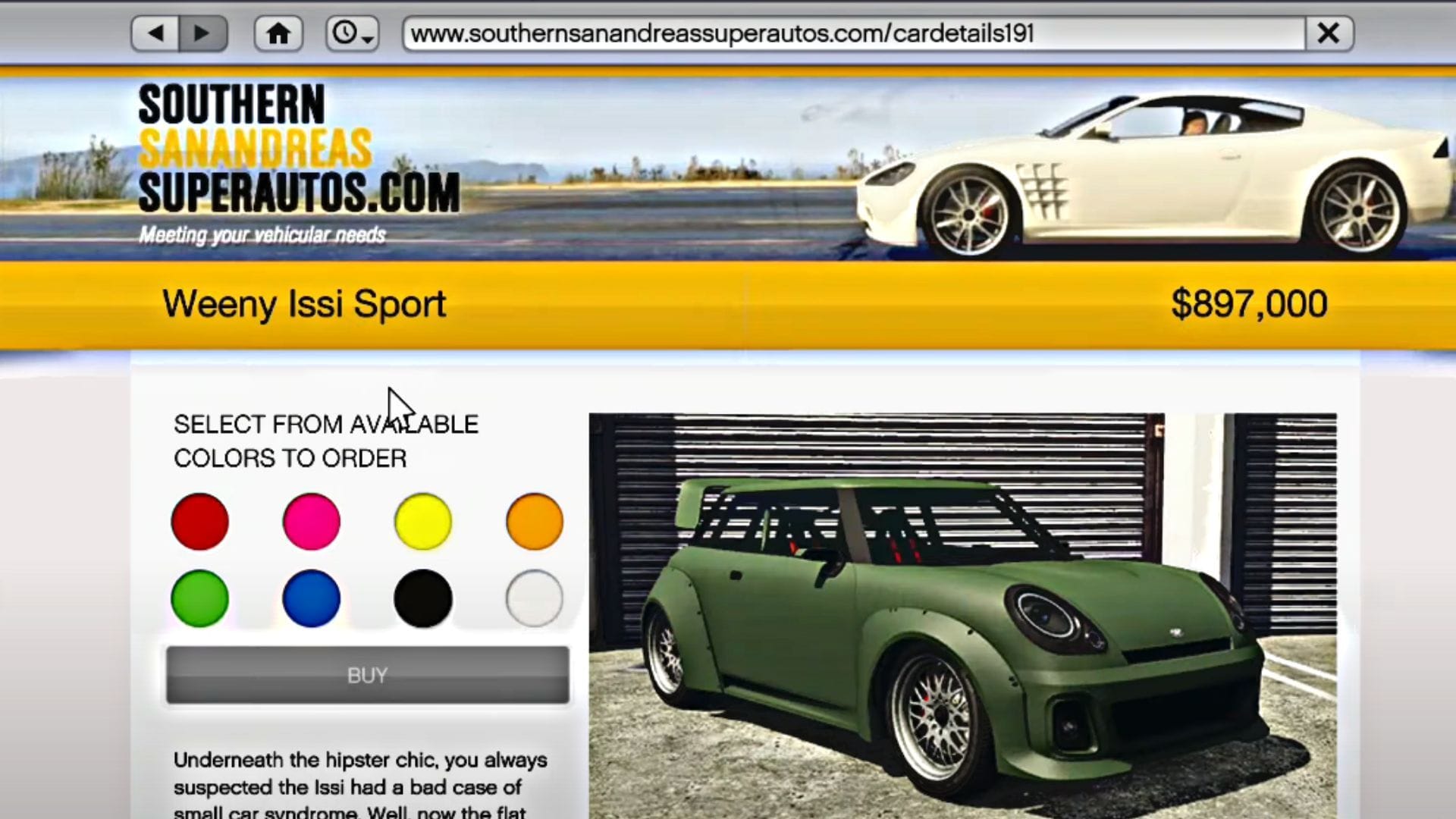 5 reasons to own Weeny Issi Sport in GTA Online in 2023