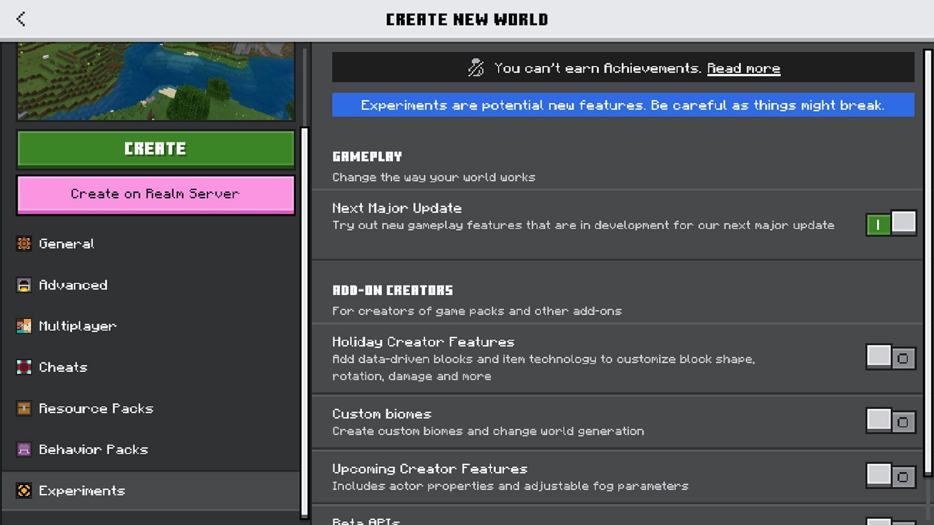 How To Test Experimental Minecraft 1 20 Update Features On Bedrock Edition