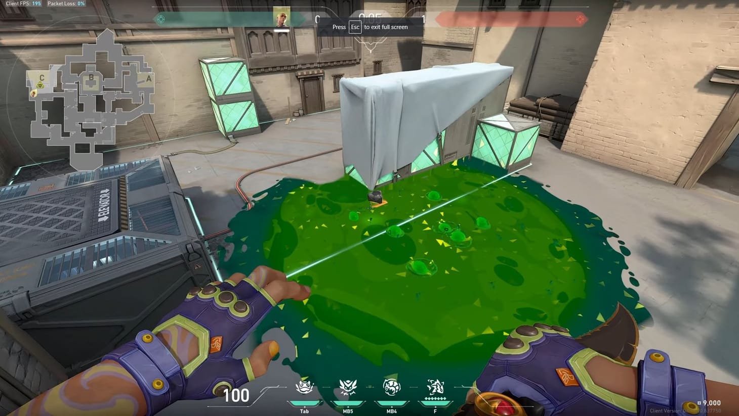 All Gekko lineups for Haven in Valorant