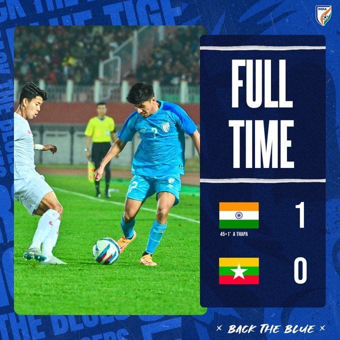 India vs Myanmar: Anirudh Thapa and Manipuri fans shine as Blue Tigers ...