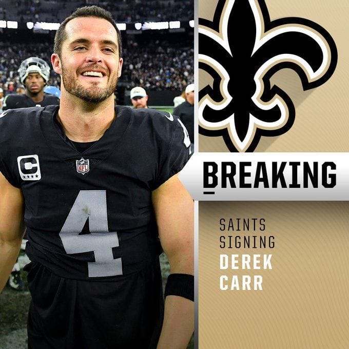 When was Derek Carr drafted? Tracing the journey of the Saints' new ...