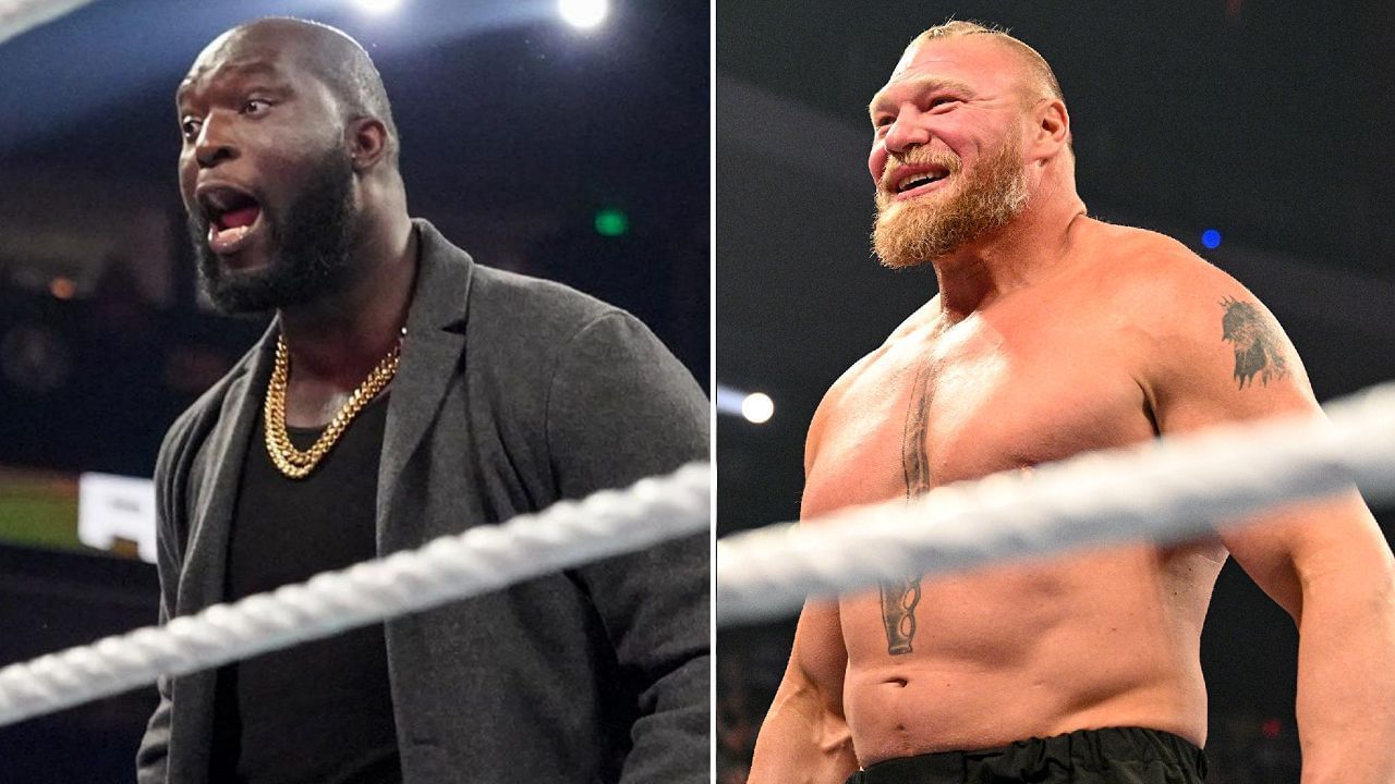 Fan says Omos vs. Brock Lesnar at WrestleMania 39 won't last three ...