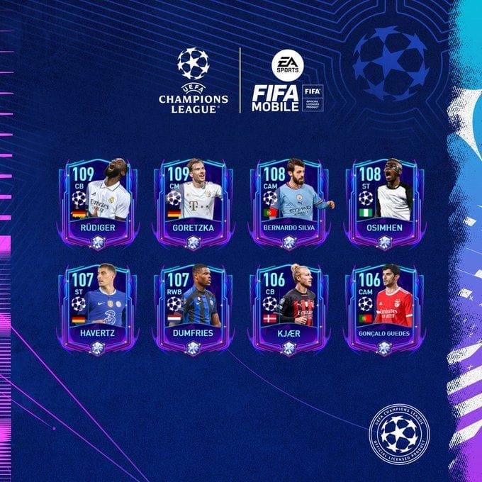 EA Sports announces UCL cards in FIFA Mobile