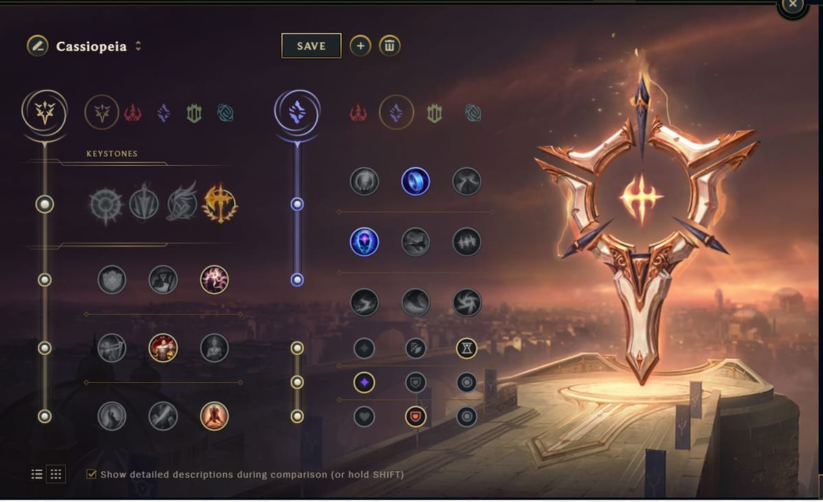 Guide to Cassiopeia in League of Legends Season 13: Build path, rune ...
