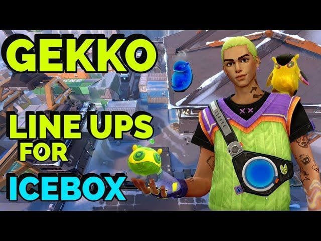 All Gekko lineups for Icebox in Valorant