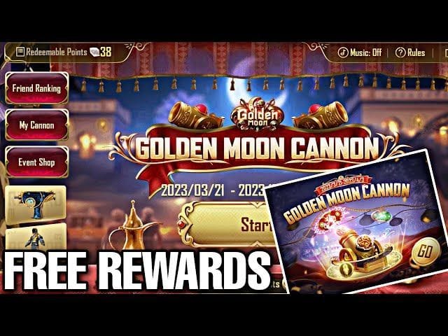 Golden Moon Cannon event in PUBG Mobile: Missions, rewards, and more