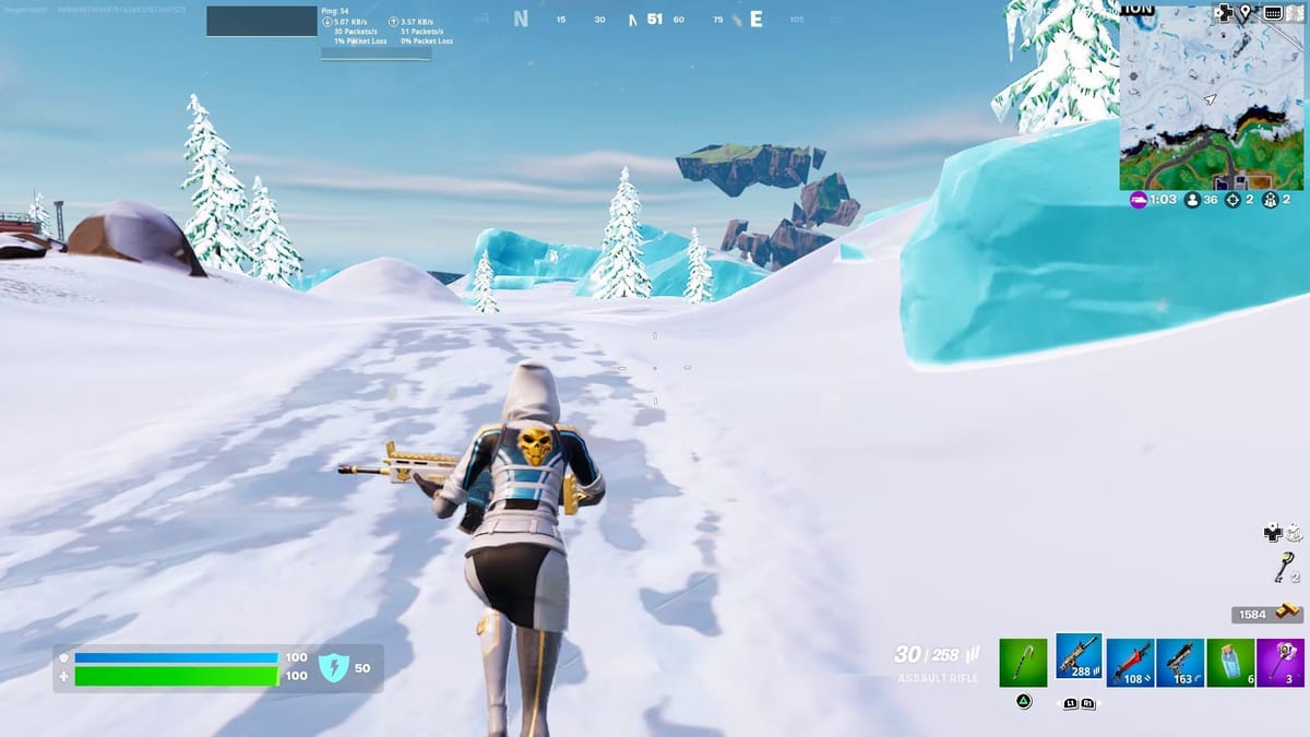 Fortnite: How to travel while sprinting or sliding in a single match
