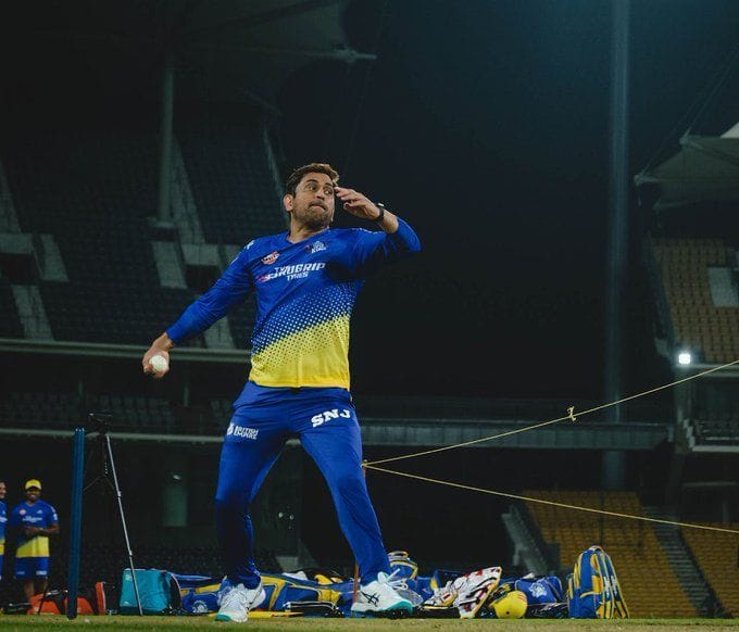 [Watch] MS Dhoni practices bowling in CSK's camp ahead of IPL 2023