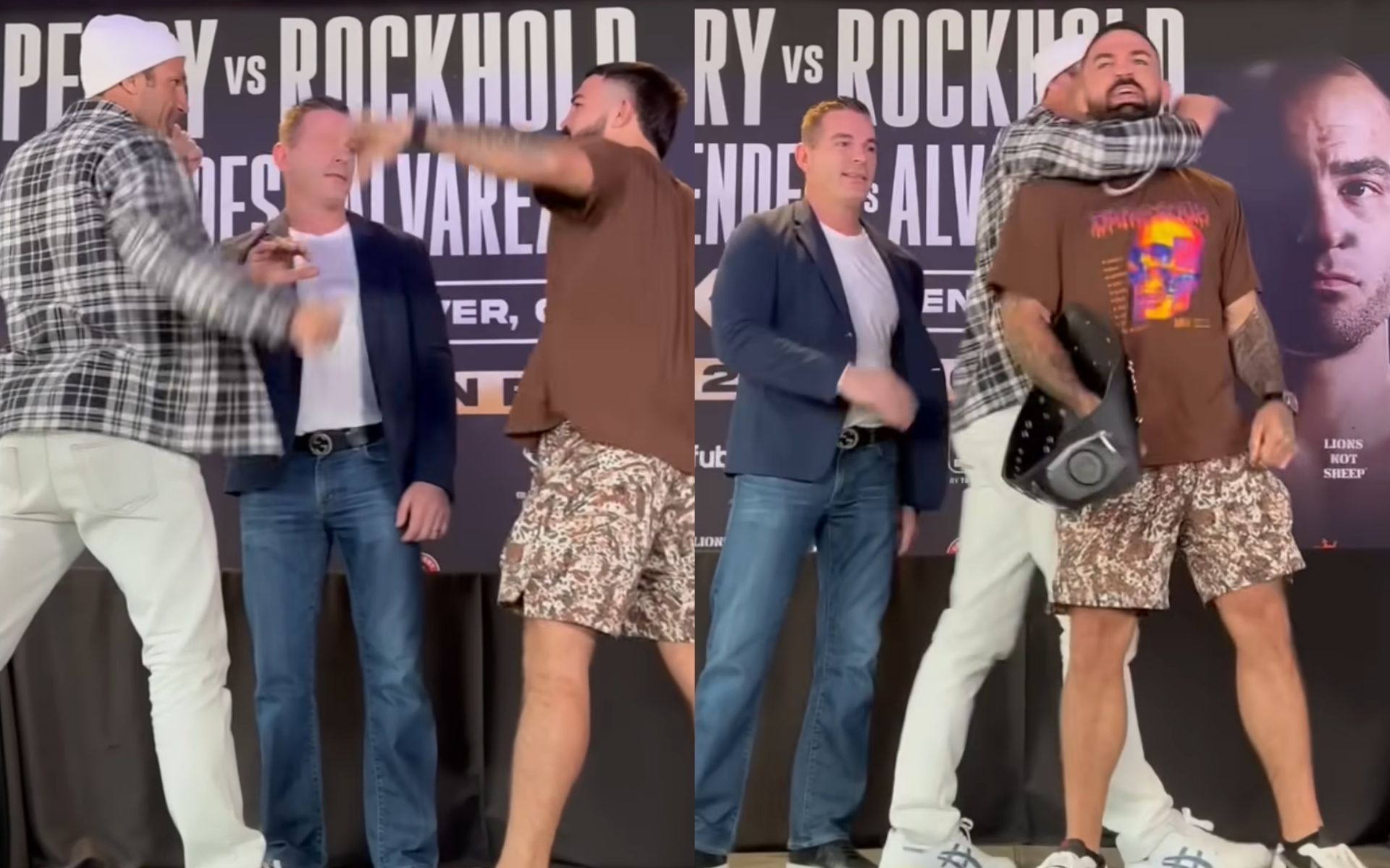 Luke Rockhold vs. Mike Perry: WATCH: Luke Rockhold puts a playful RNC on Mike Perry at animated ...