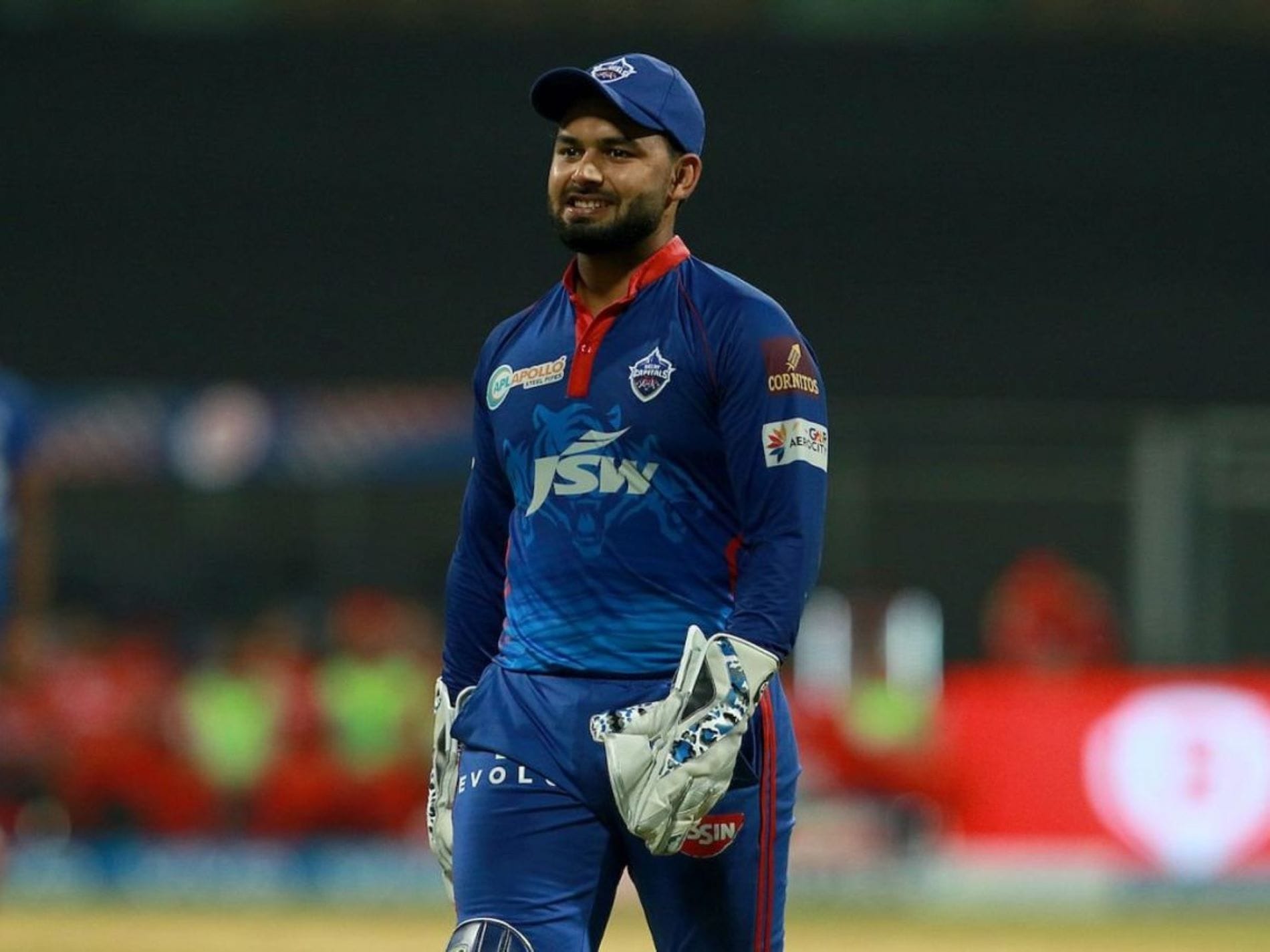 Rishabh Pant watches Delhi Capitals' home opener from the stands