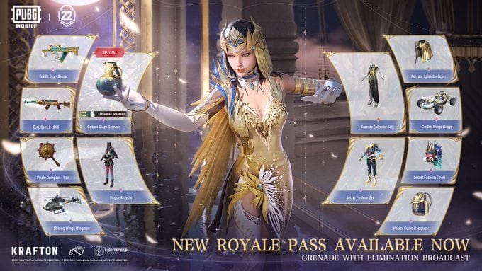 PUBG Mobile Royale Pass Month 22: Rewards, price, end date, and more