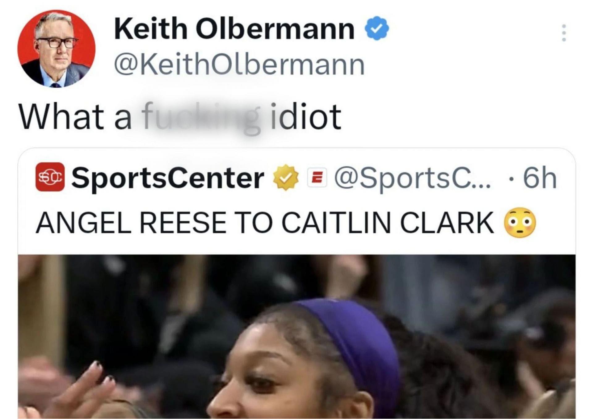 What did Keith Olbermann say about Angel Reese? Samuel L. Jackson, Shaq ...
