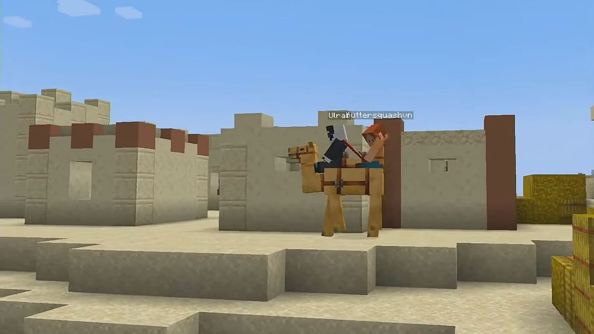 How to use camel in Minecraft 1.20 Trails and Tales update