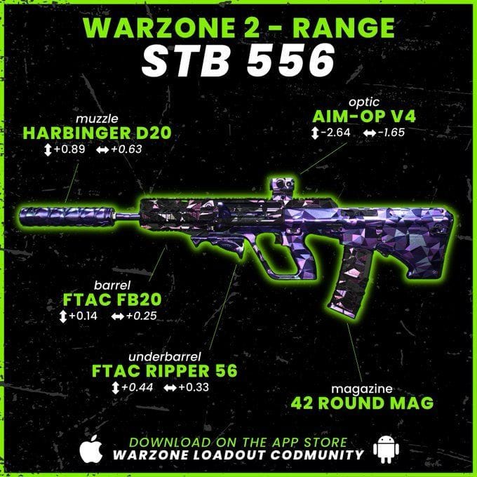 Best sniper support loadout for STB 556 in Warzone 2 Season 3