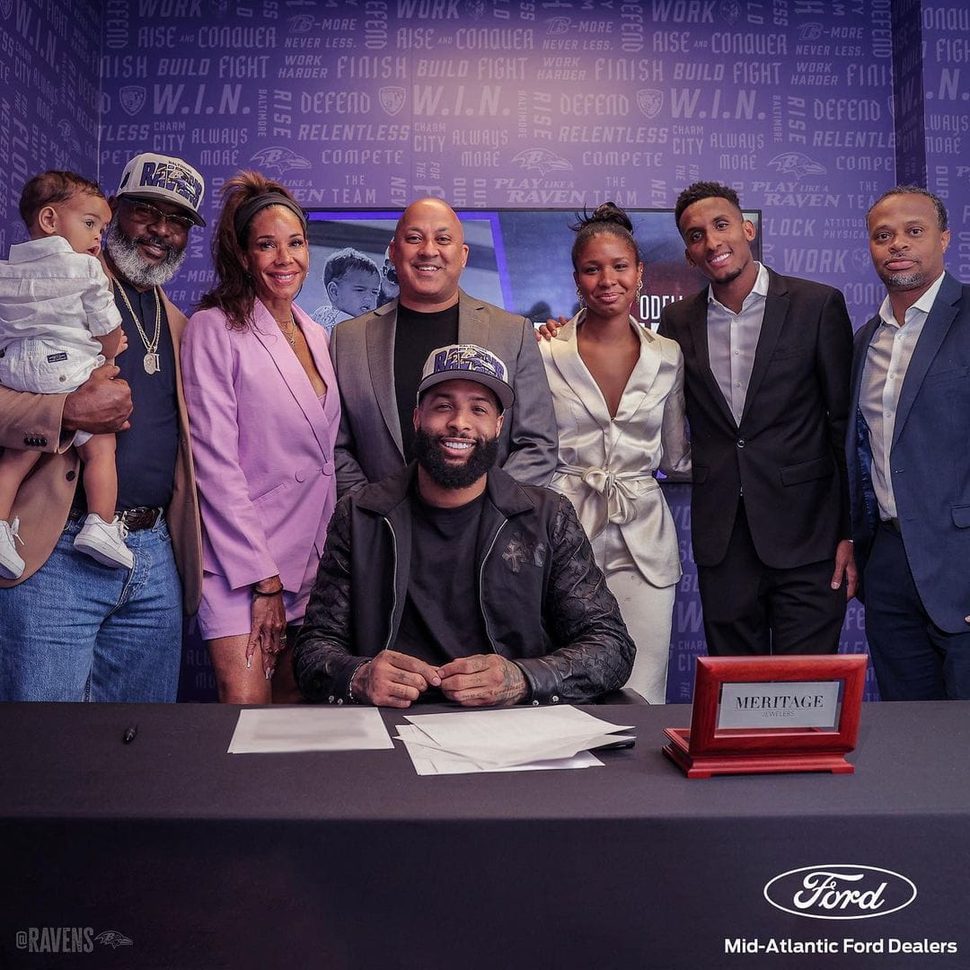 IN PHOTOS: Ravens make $18M Odell Beckham Jr. signing official