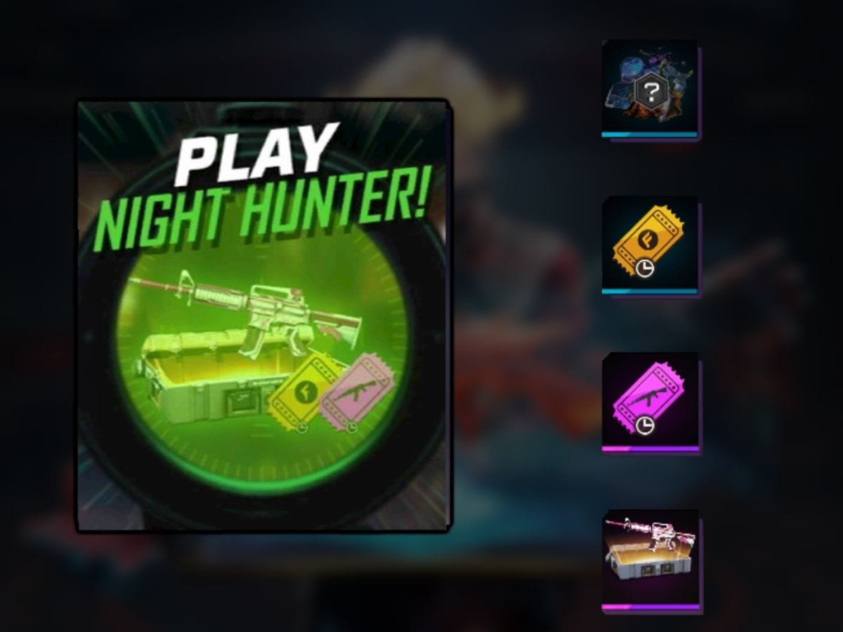 Play Night Hunter event in Free Fire MAX: Get free vouchers and weapon ...