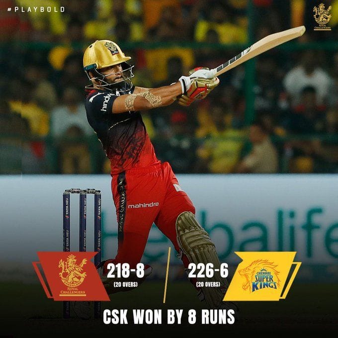 PBKS vs RCB, Last Match Scorecard: Highlights and Results