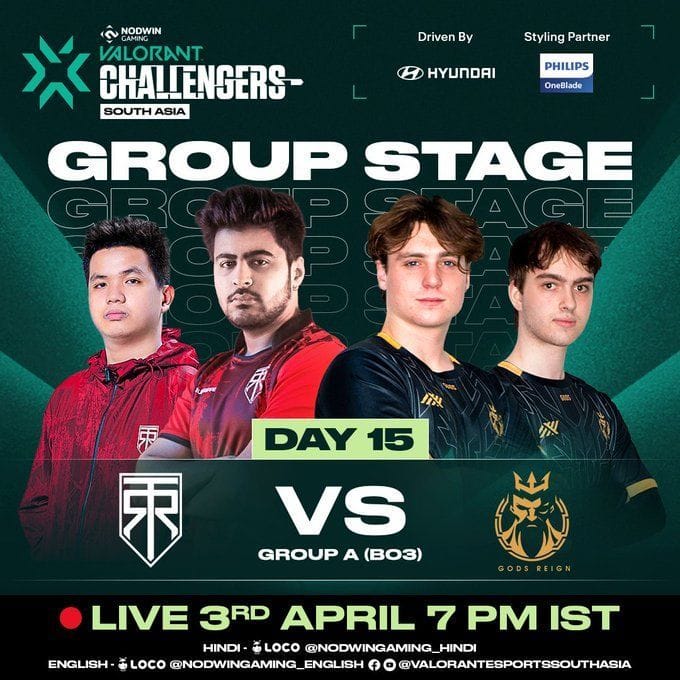 True Rippers vs Gods Reign - Valorant Challengers South Asia: Predictions, where to watch, and more