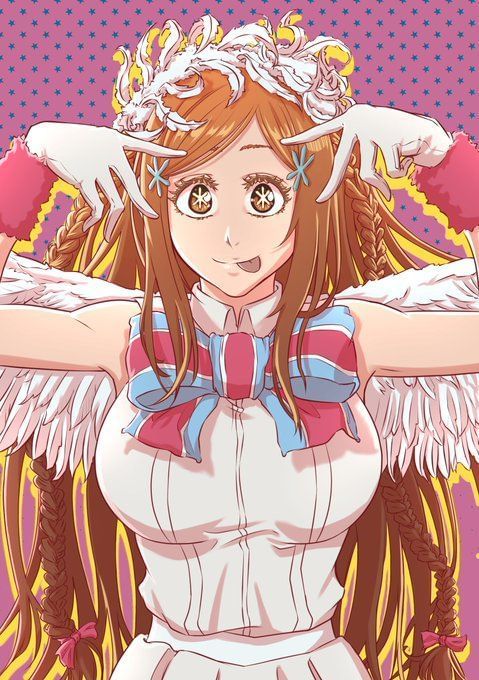Bleach's Orihime joins the Oshi no Ko universe in a new fan art