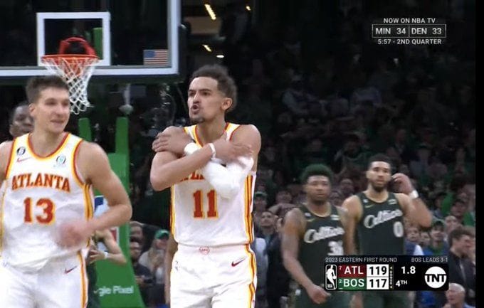 NBA players react to 'ice cold' 3-pointer by Trae Young during last ...