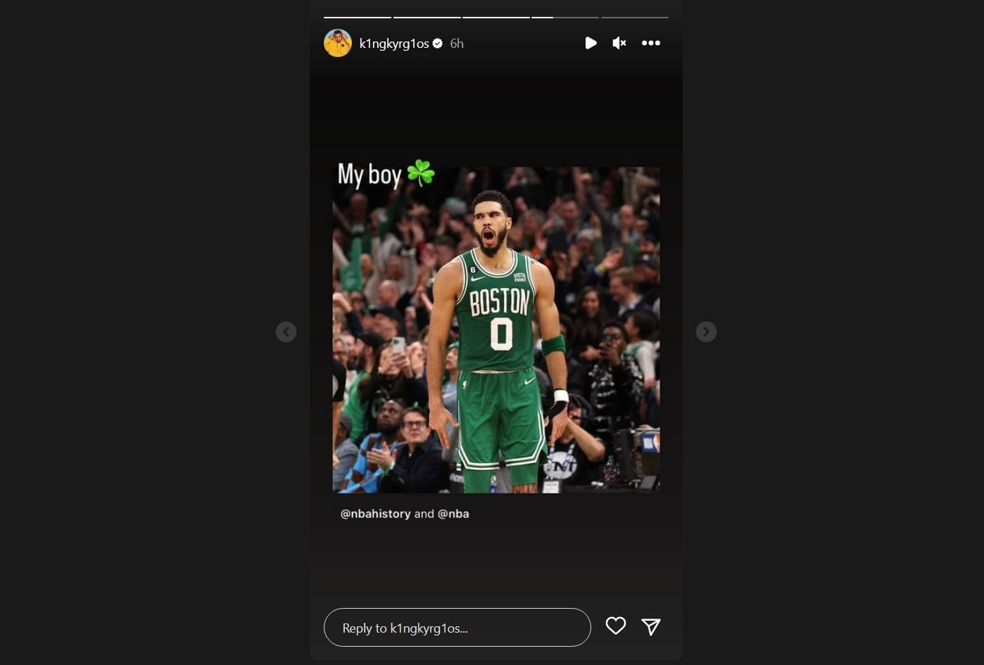 Nick Kyrgios reacts to Jayson Tatum becoming first Celtic to average 30 ...
