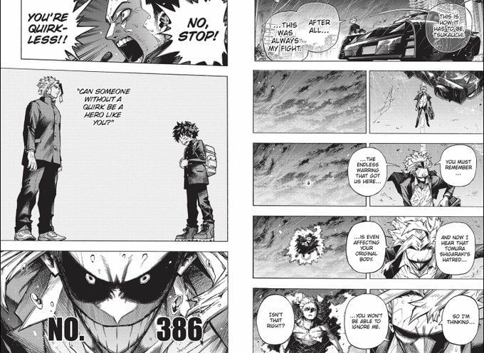 How All Might and Deku come full circle in My Hero Academia chapter 386 ...
