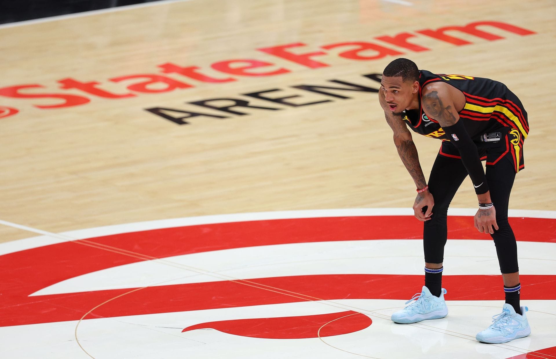 Can Dejounte Murray get suspended in NBA Playoffs for bumping into the ...