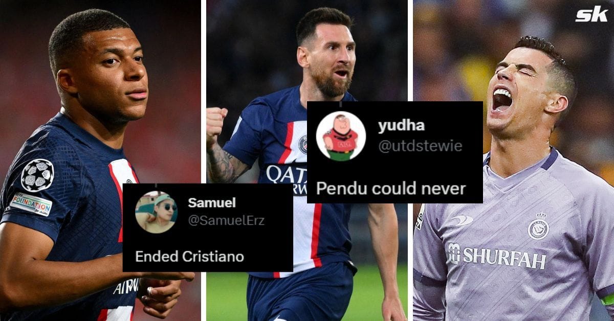 "Pendu could never" - Fans react as Cristiano Ronaldo misses out and Lionel Messi and Kylian ...