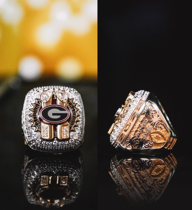 IN PHOTOS: Georgia Bulldogs show off bejeweled championship rings for ...