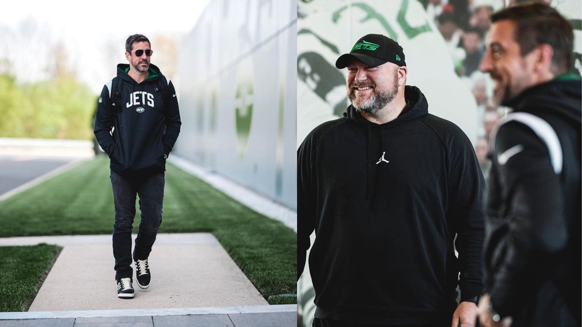 In Photos: Aaron Rodgers makes first appearance as Jets QB following ...