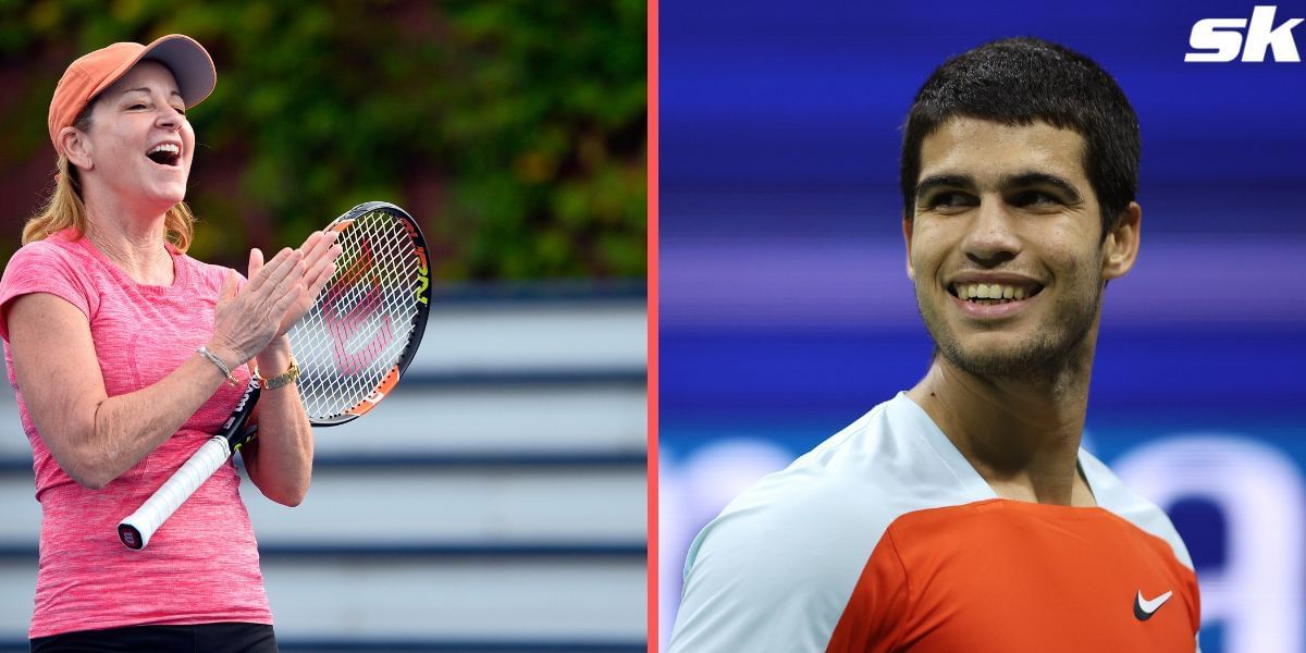 Chris Evert falls for April fool's prank ft. Carlos Alcaraz