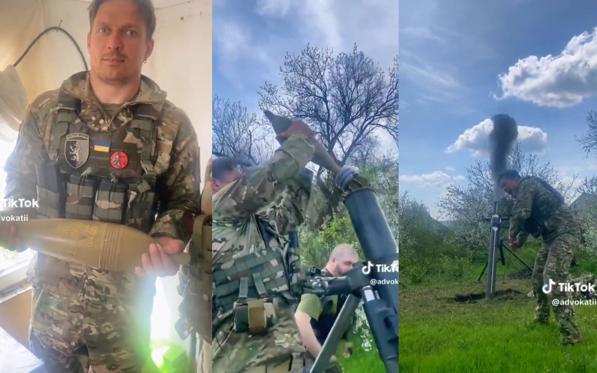 Ukraine war: WATCH: Oleksandr Usyk launches a missile while visiting ...