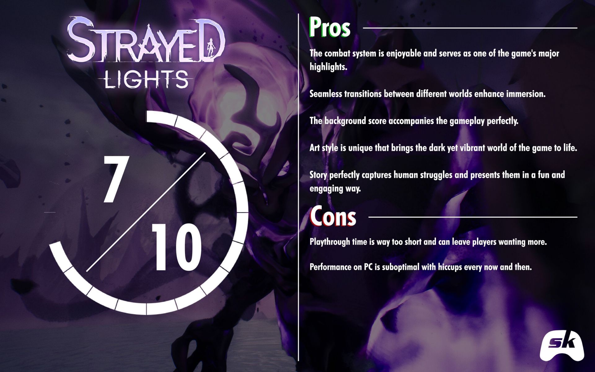 Strayed Lights review: A short-lived journey with long-lasting wonder