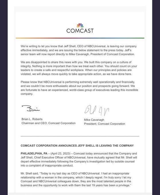 Who is Hadley Gamble? Jeff Shell controversy explained as NBC Universal ...