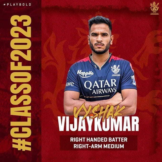 Who is Vyshak Vijay Kumar? All you need to know about RCB’s replacement ...