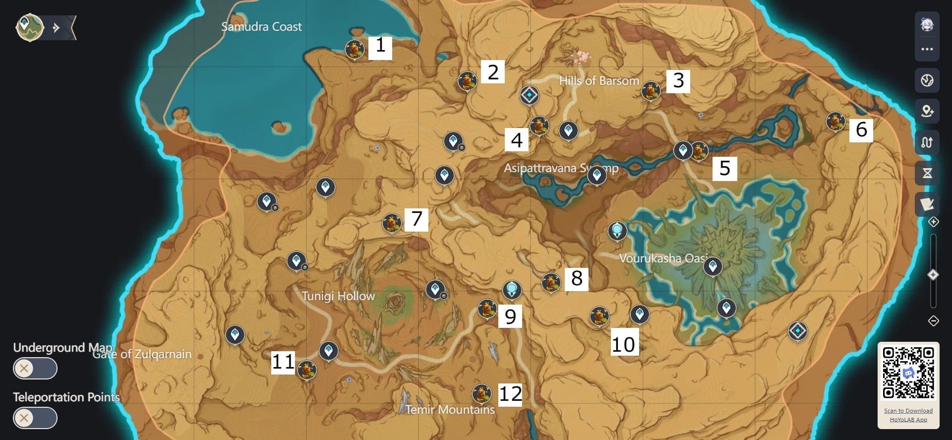 Genshin Impact Nirodha fruit puzzle locations and how to solve them