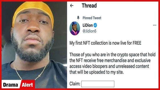 Was JiDion hacked on Twitter? Streamer’s account posts new NFT promotion