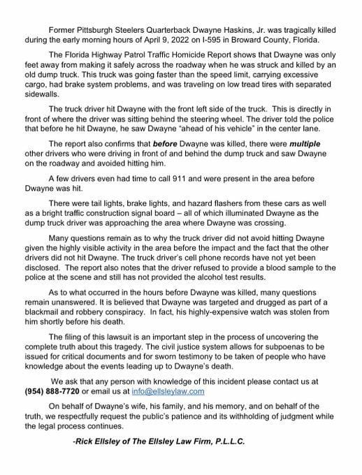 Dwayne Haskins cause of death: Was ex-Steelers QB a victim of a ...