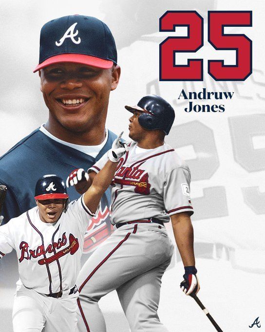 Atlanta Braves fans tip their hats to franchise legend Andruw Jones as ...