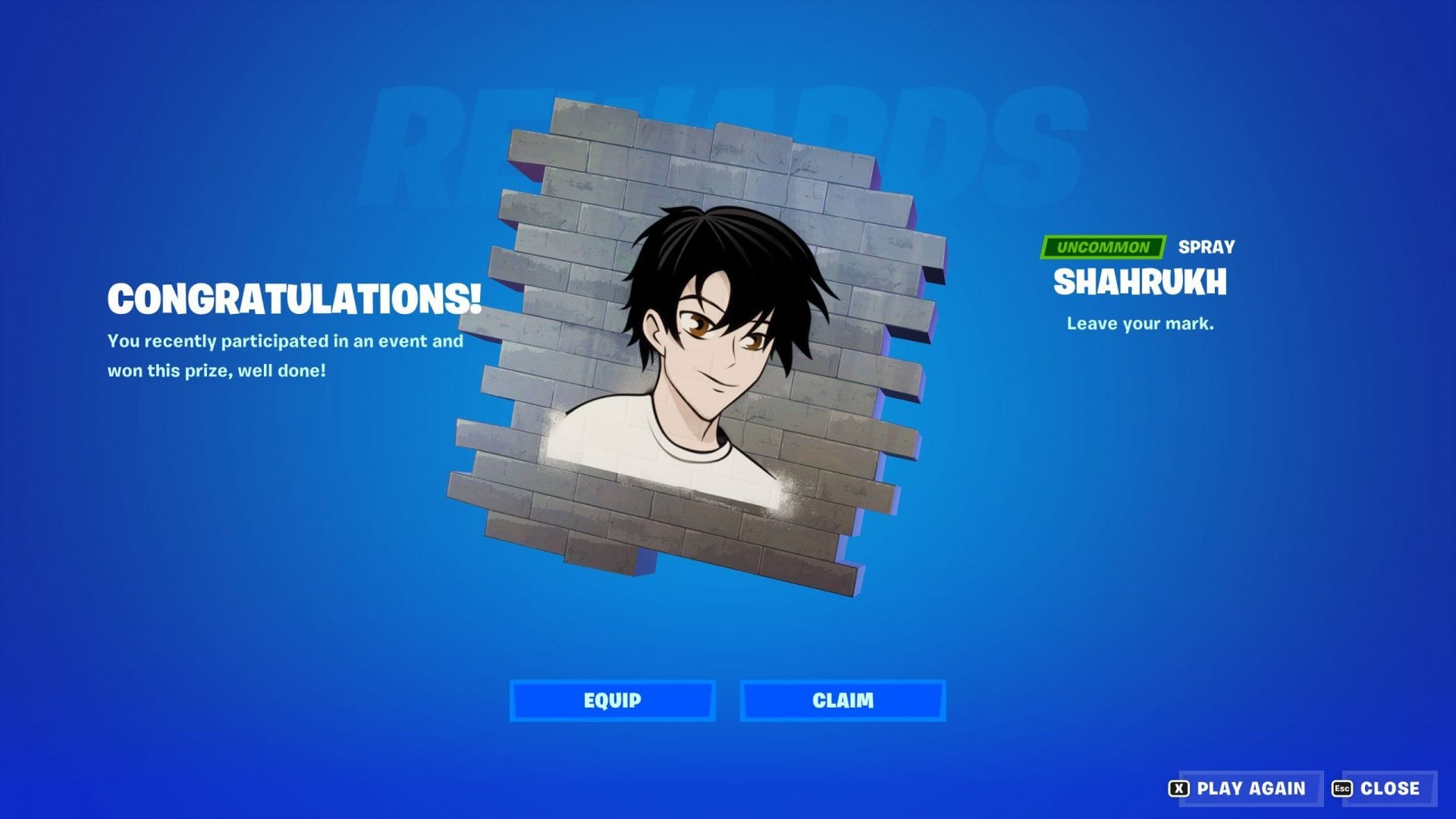 How to get the Shahrukh spray in Fortnite Chapter 4 Season 2