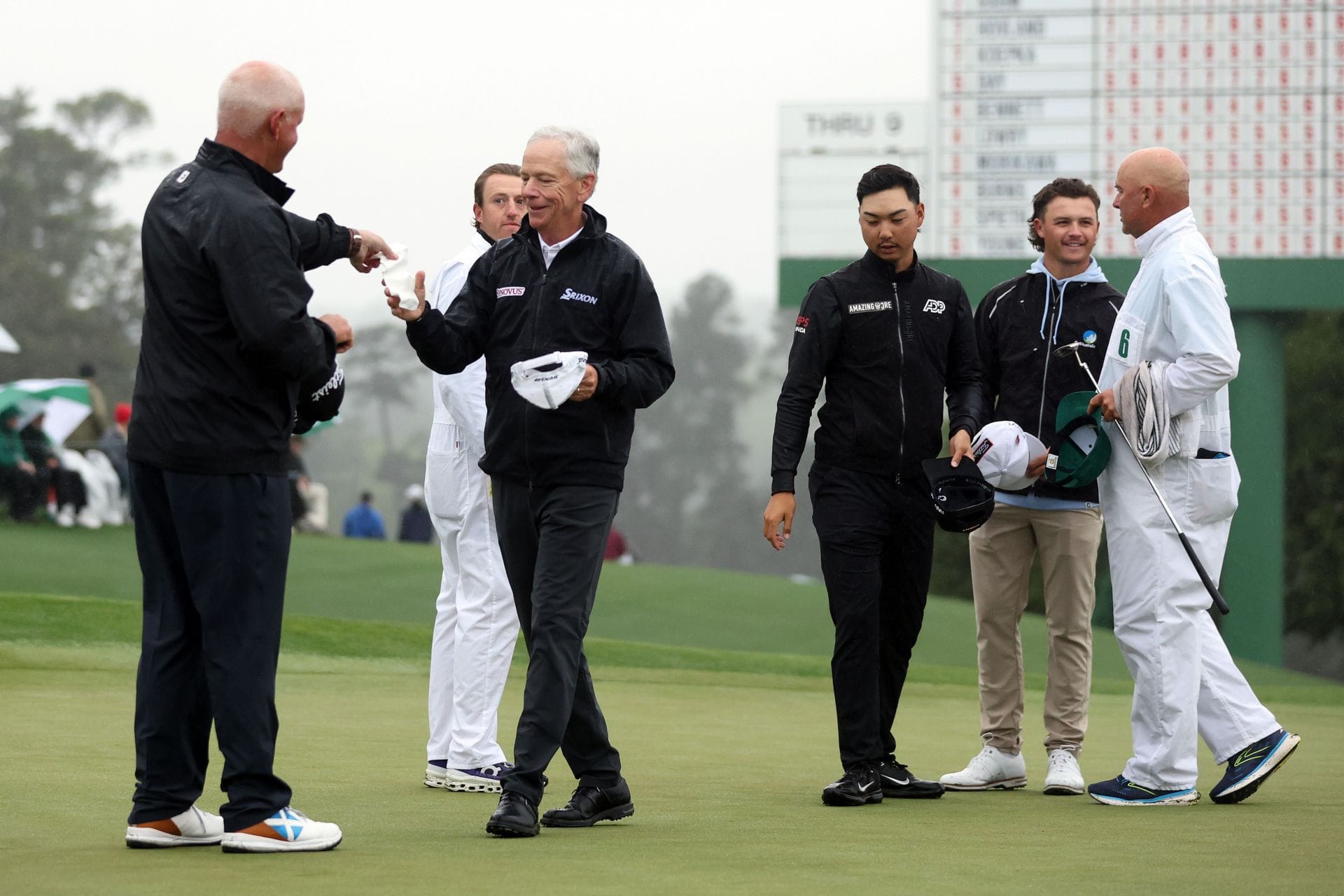 Watch: Larry Mize receives a standing ovation as he exits Augusta ...
