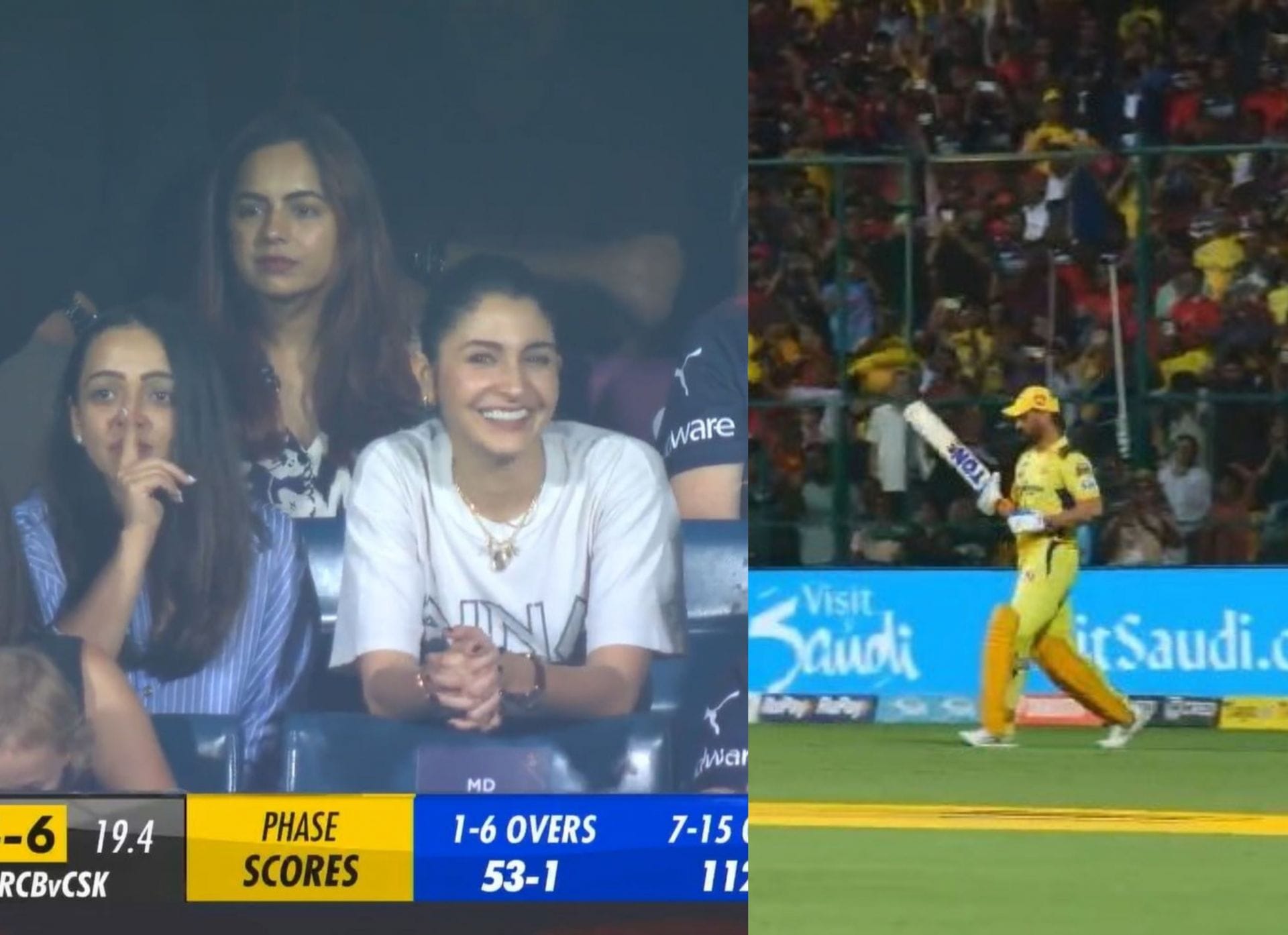 [Watch] "They just love him" - Anushka Sharma's reaction to MS Dhoni's ...