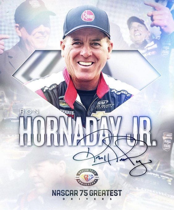 4x NASCAR champion added to the 75 Greatest Drivers list