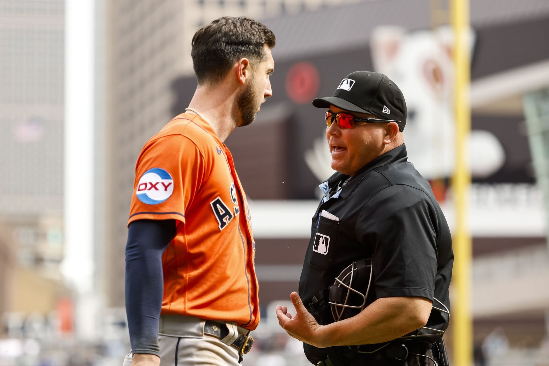 Fans egg on Kyle Tucker as Astros right fielder gives umpire an earful ...
