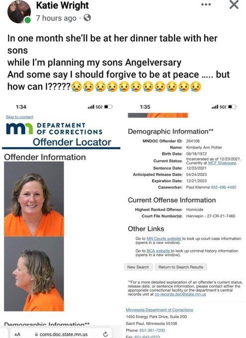 "She looks AWFUL": Kim Potter's new mug shot sparks concern as ...