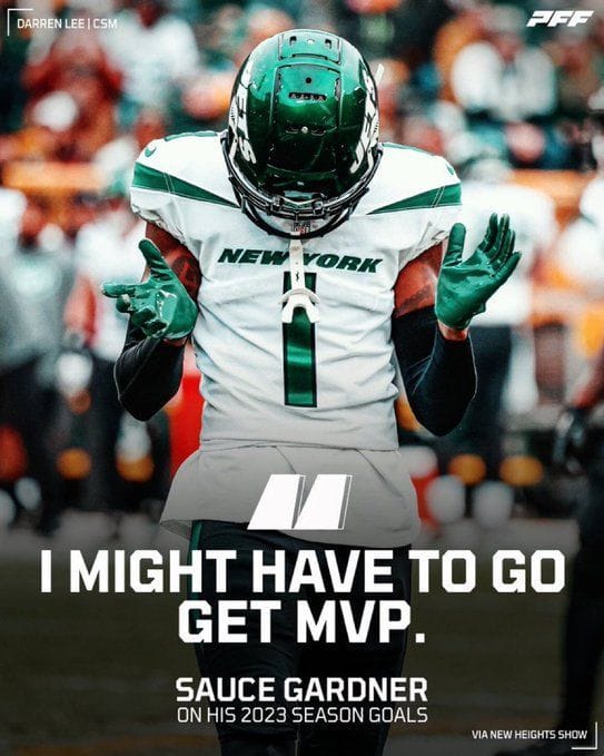 Jets star Sauce Gardner shuts down NFL fan’s ego clash claim about ...