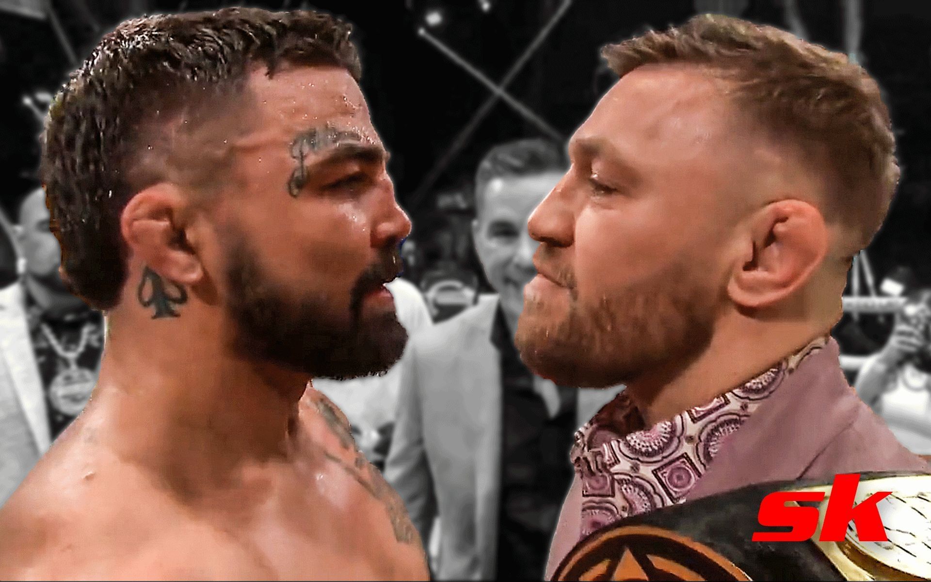 Conor McGregor Mike Perry: Conor McGregor stares down Mike Perry at BKFC in the most unexpected ...
